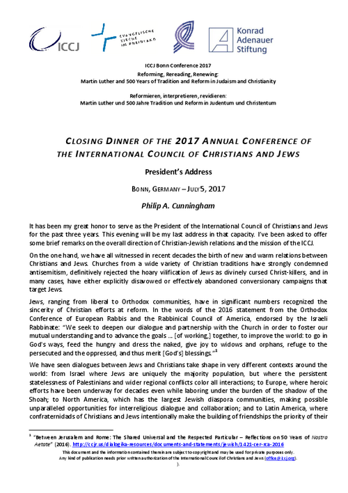 ICCJ: ICCJ Conference 2017 - Phil Cunningham (engl.)